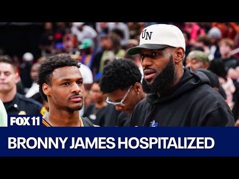 Bronny James remains hospitalized following cardiac arrest