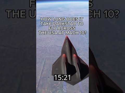 How fast can DARKSTAR cross the US AT Mach 10? #msfs2024 #flightsimulator #fighterjet #aviation