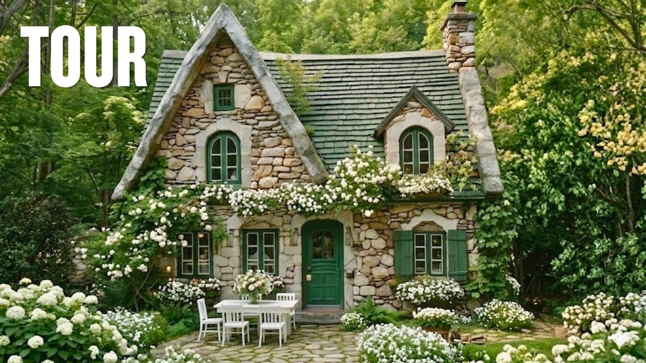 This Enchanting Stone Cottage With a Blooming Garden Will Steal Your Heart | Full Tour