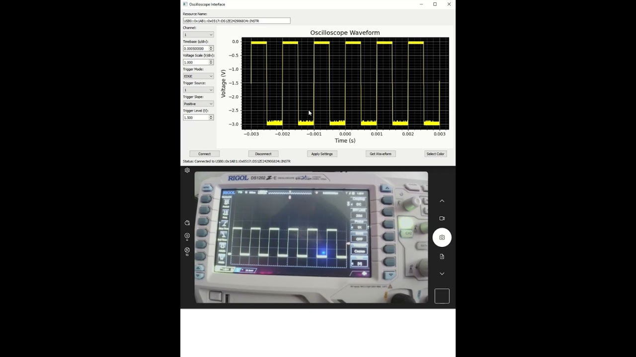 Interfacing an Oscilloscope Using Python