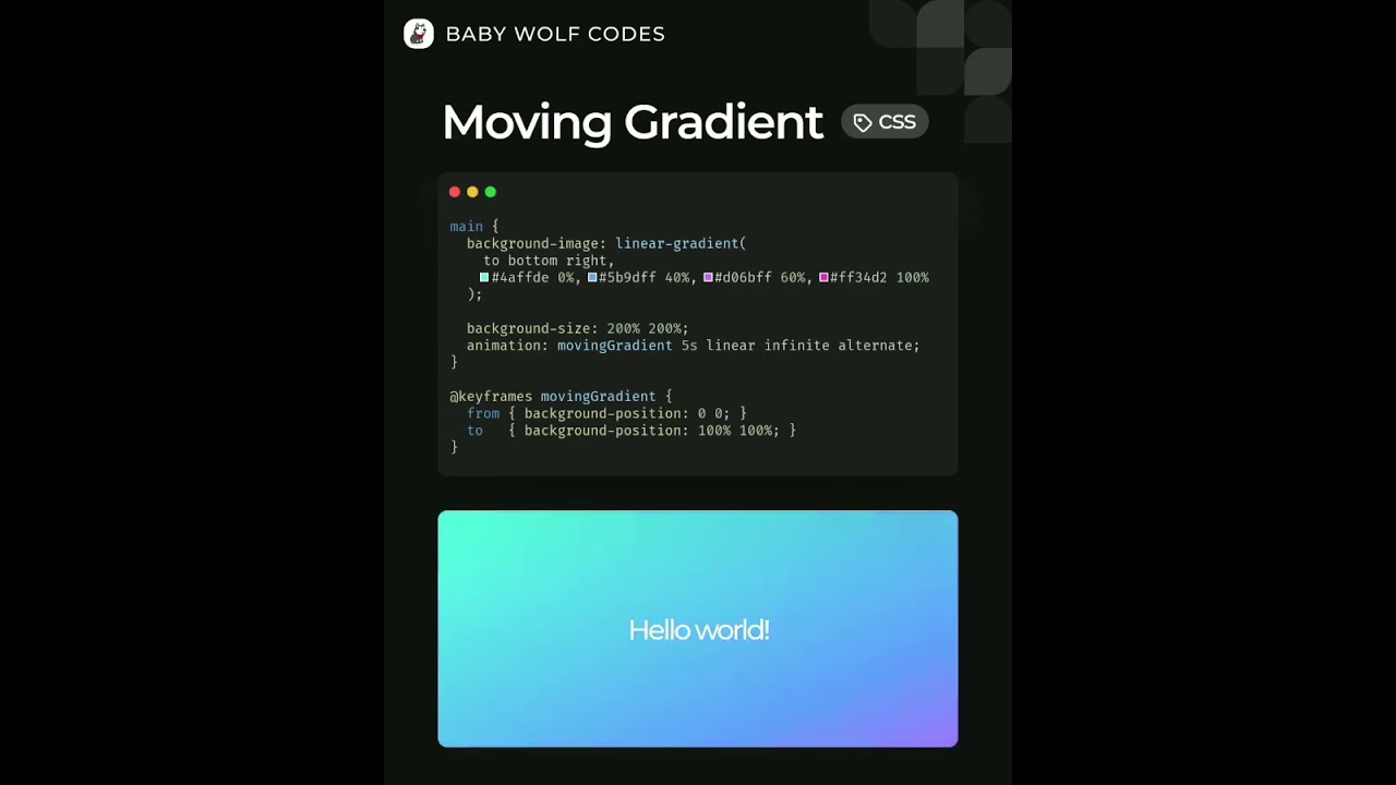 animated gradient effect css