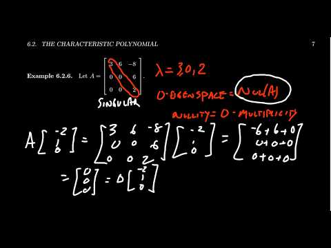Nonsingular Matrices and Eigenvalues
