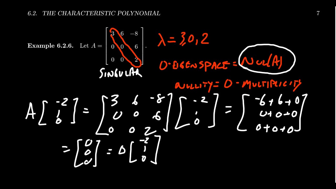 Nonsingular Matrices and Eigenvalues