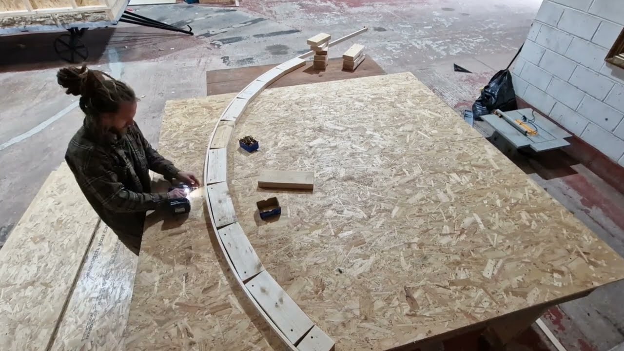 How to make a Curved Glulam Beam for a Shepherd Hut roof: Complete Step-by-Step Woodworking Guide