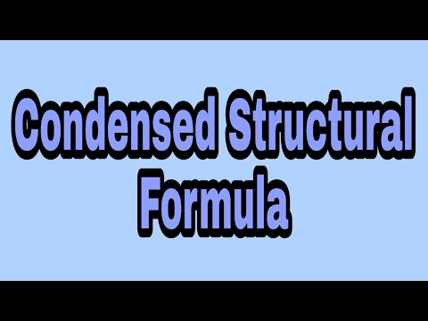 Condensed Structural Formula #shorts