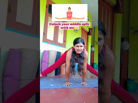 unlock your middle split 😱😍 #middlesplits #split #legs #youtubeshorts #yoga