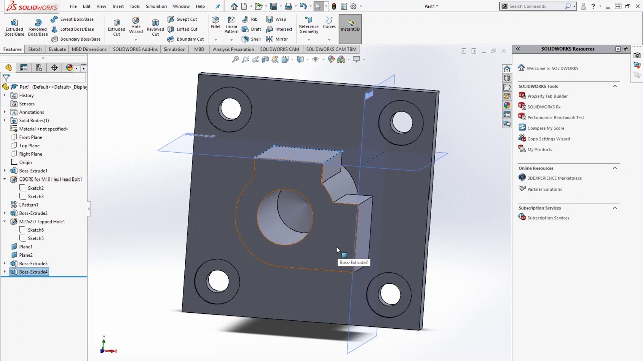 SolidWorks Chapter#8 Exercise#3