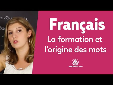 The formation and origin of words - French - Middle School - Les Bons Profs