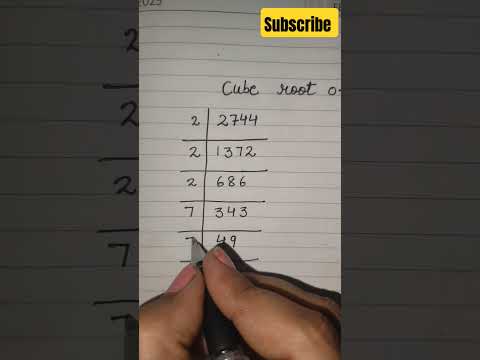 cube root of 2744 #cuberoot #maths #cuberoottrick #viralshort
