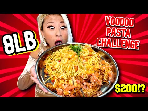 8LB VOODOO PASTA CHALLENGE at Pk Oyster Bar in Las Vegas!! #RainaisCrazy