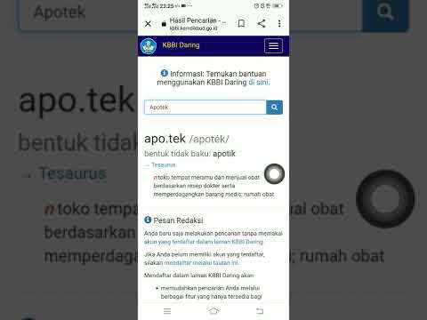 mencari arti kata, kelas kata, dan kata baku di KBBI Daring mudah dan sederhana
