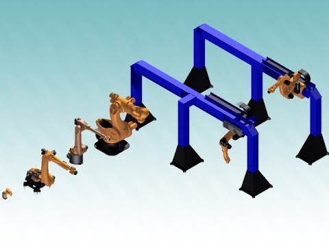 Set of Kuka Robots || Download free 3D cad models #100108