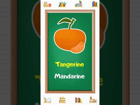 How to say TANGERINE in Easy German language.