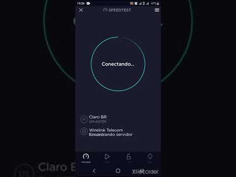 Teste de velocidade na redução claro banda larga 4G