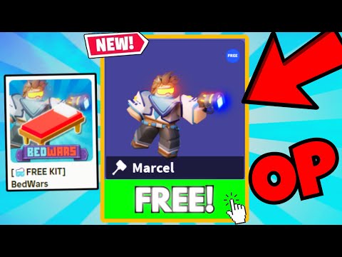 This NEW **FREE KIT** is INSANE in Roblox Bedwars.. (Marcel Kit)