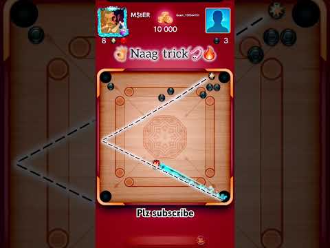 Naag🪱☄️trickshot easy🤓#Carrom pool#carrom pool autoplay hack