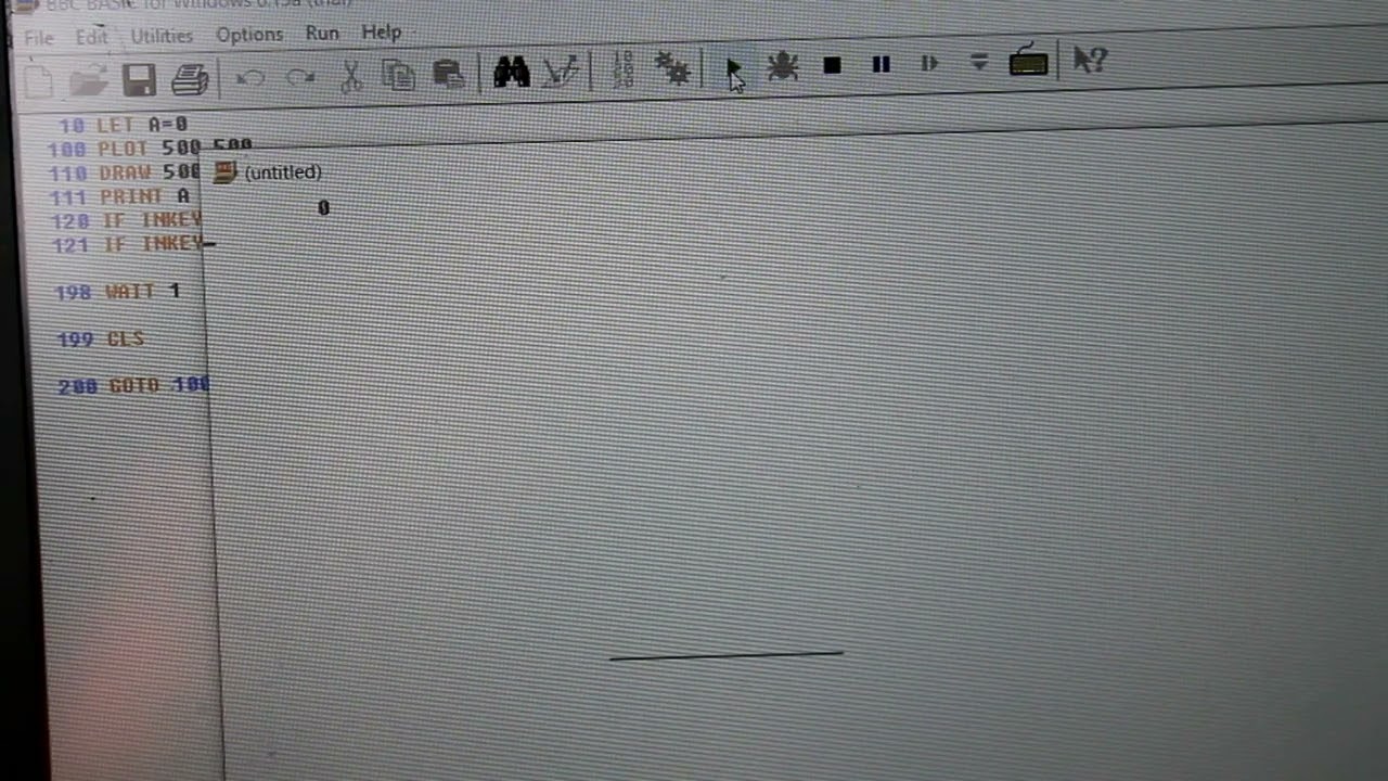 Programming a 2D wire frame game with BBC BASIC for windows. Part 1