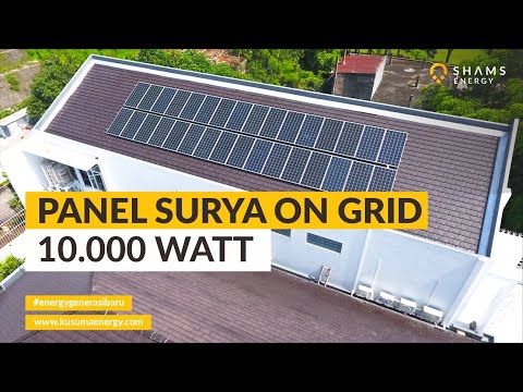 PANEL SURYA ON GRID SISTEM | 10.000 WATT | SEMARANG - INDONESIA #0005