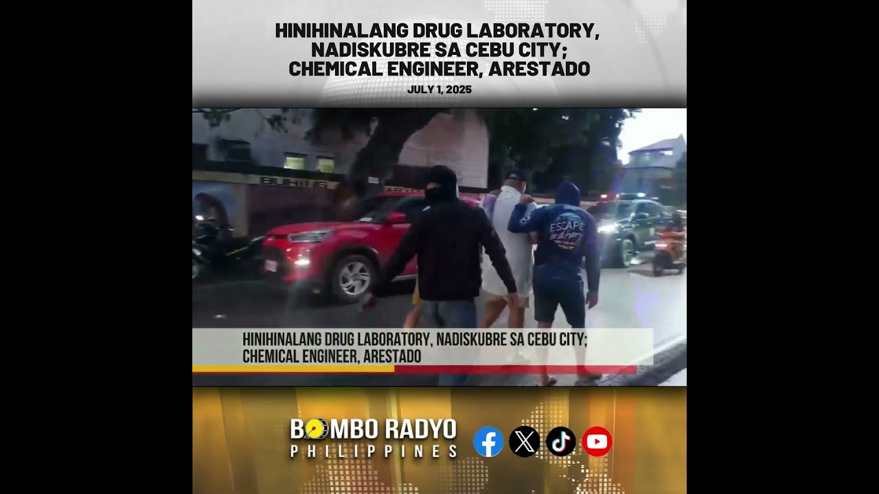 Hinihinalang drug laboratory, nadiskubre sa Cebu City; Chemical engineer, arestado | Bombo Radyo