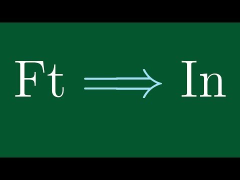 How to Convert Feet to Inches