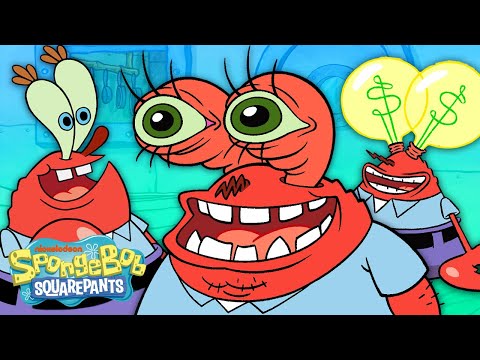 Every Time Mr. Krabs' Eyes Pop Out, Explode, or Transform 👀 | SpongeBob