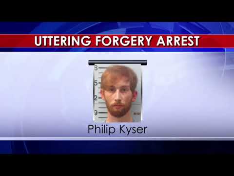 Oxford Check Forgery Arrest - 8/6/18