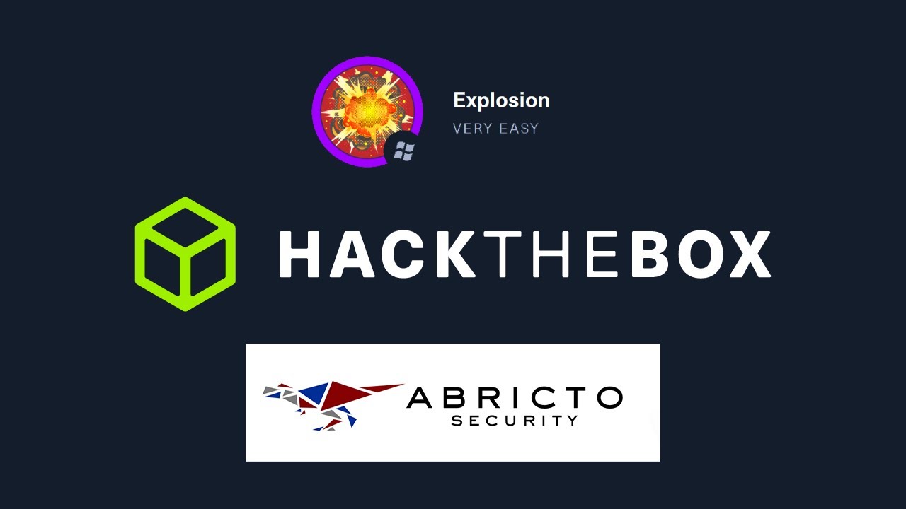 Hack The Box Starting Point – Explosion walk-through