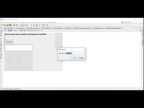 Taking input from dialog box and set it to jTextField (for biginners)