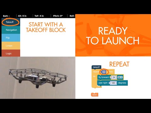 Basic Drone Programming using DroneBlocks