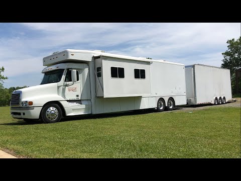Here Is A Tour Of A Racing Toterhome And Stacker Trailer