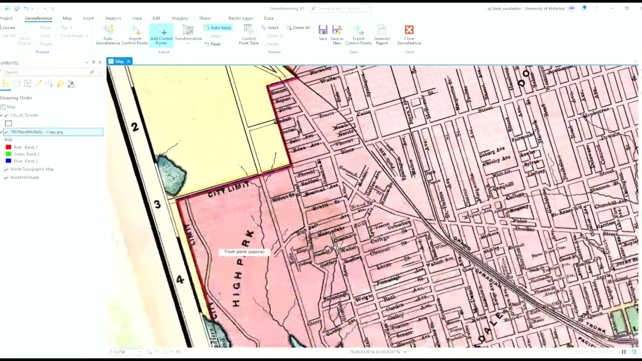 Georeferencing Historical Imagery in ArcGIS Pro