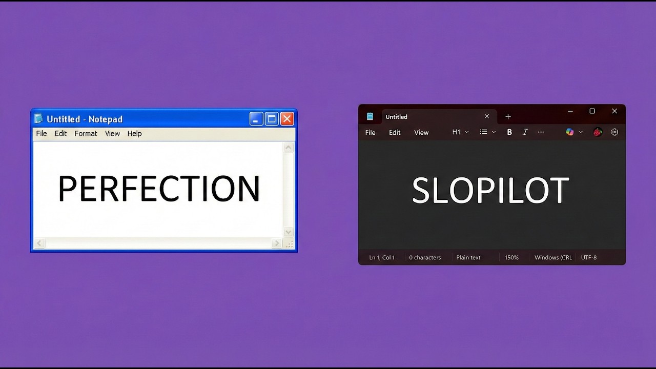 Notepad.exe underwhelming 