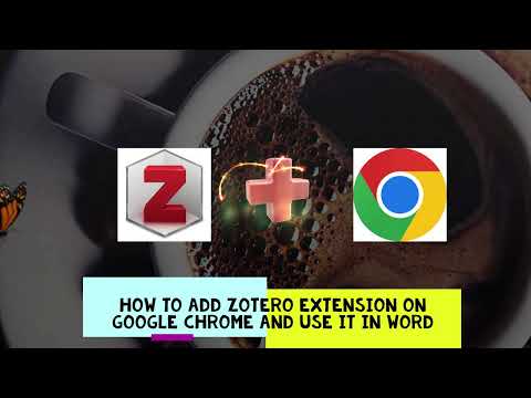 Add ZOTERO extension in Google Chrome and easily use in Word.