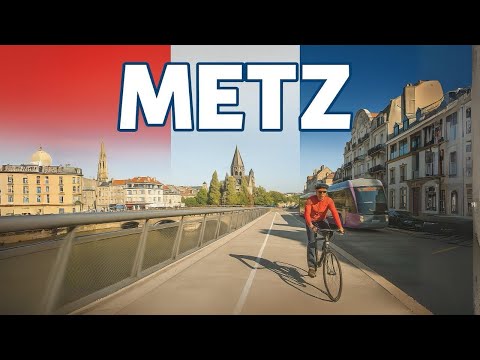 🇫🇷 Indoor Cycling Scenery – Ride Through Metz, France