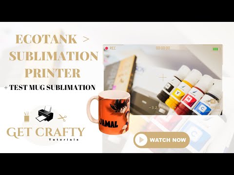 HOW TO CONVERT ECOTANK ET-2814 TO SUBLIMATION PRINTER + TEST MUG SUBLIMATION With Cricut Mug Press