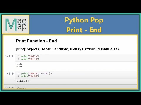 Python Pop: Print- End
