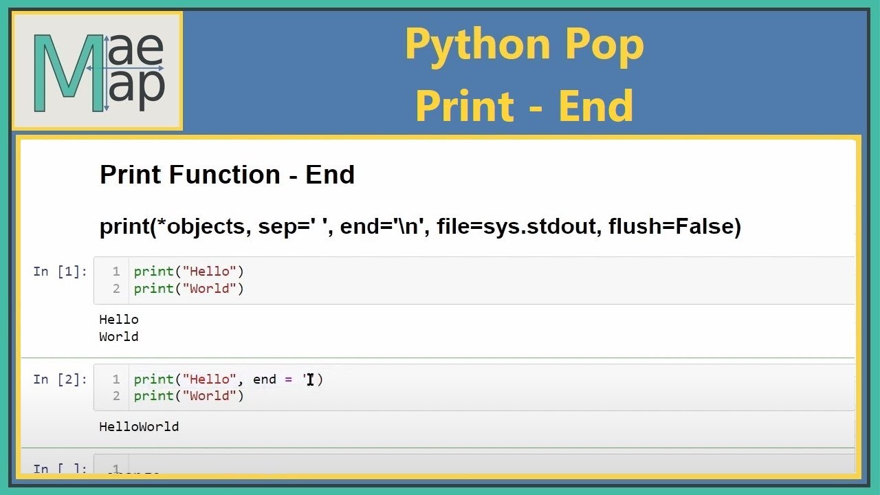 Python Pop: Print- End