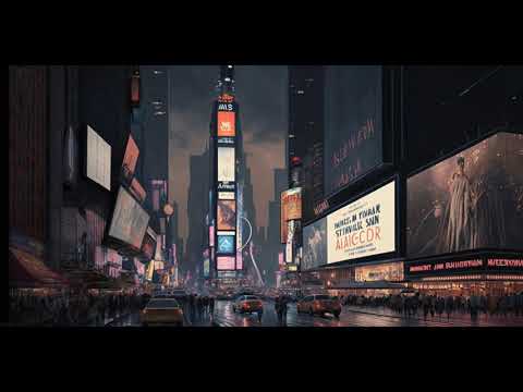 Times Square at 23 pm. Ultra Detailed. Created with AI