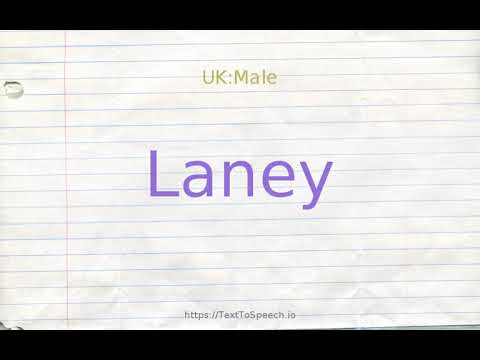 How to pronounce laney