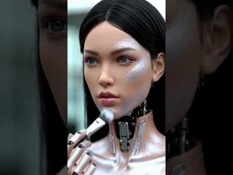 AI Robot Paints a Human Face with Emotion #airobot
