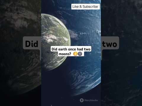 Did Earth once have TWO Moons?π π #Earth #Moon #SpaceMysteries #CosmicSecrets #Astronomy