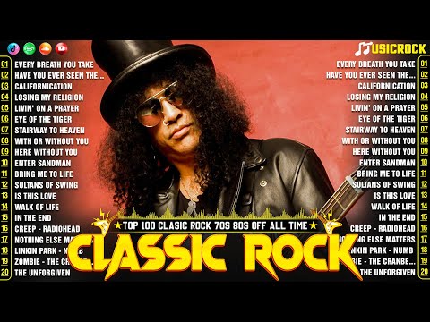 Best Classic Rock Songs 70s 80s 90s🔥Metallica, Queen, Nirvana, Guns N Roses, Bon Jovi, ACDC