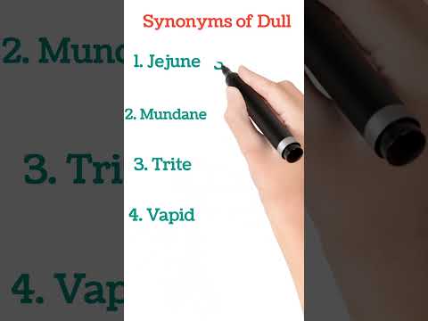 synonyms of dull | important vocabularies | synonyms | dull boring | English |