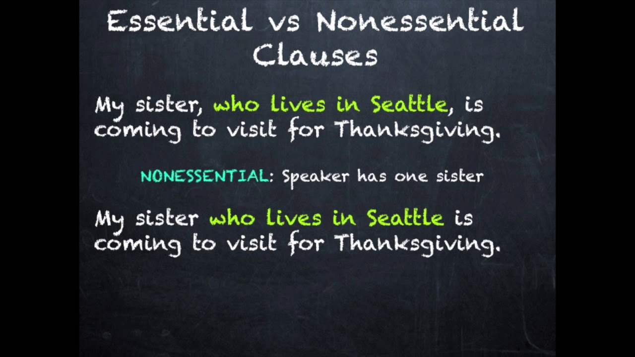 Essential vs Nonessential Information