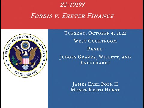 22-10193 Forbis v. Exeter Finance, October 4, 2022