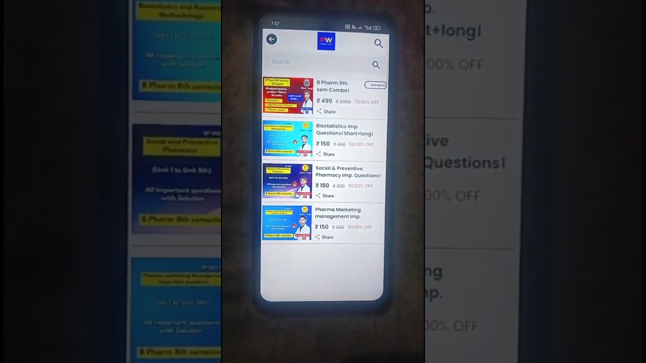 8th semester All notes uploaded by PHARMACY WALA and it's Price 💵💵💵