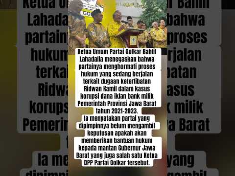Ridwan Kamil Terseret Kasus Korupsi Iklan Rp409 M,Benarkah Dicueki Bahlil?
