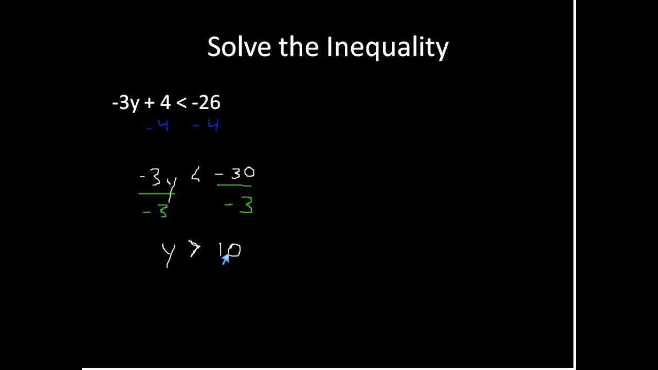 Solving Multiple Step Inequalities (Simplifying Math)