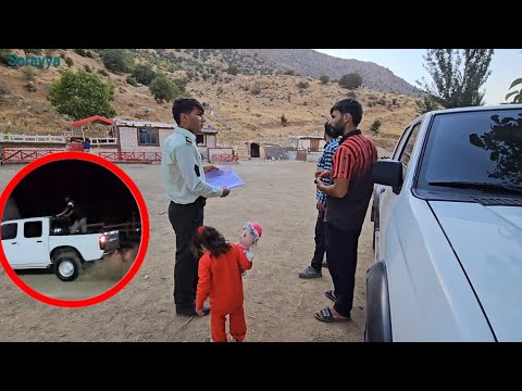 Finally, the police arrive at the farm to arrest the single mother's husband.