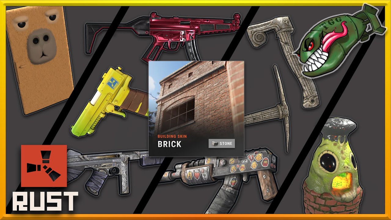 Rust Skins | Brick Building Skin, Colosseum Metal Tools, Emojis AR, SAPnana #331